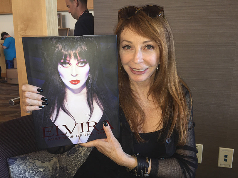 Elvira Reflects On Her Very First Photoshoot 35 Years Later My Hair Was Super Flat