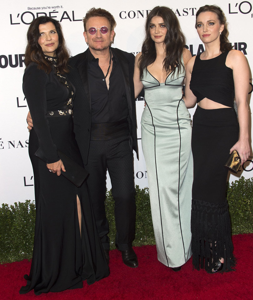 Bono Accepts Glamour Women of the Year Award Surrounded His Beautiful ...